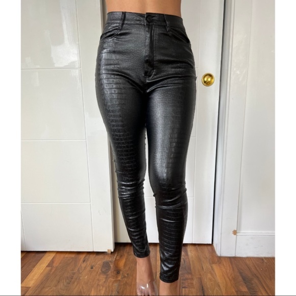 Missguided | Pants & Jumpsuits | Stassie X Missguided Croc Pants | Poshmark